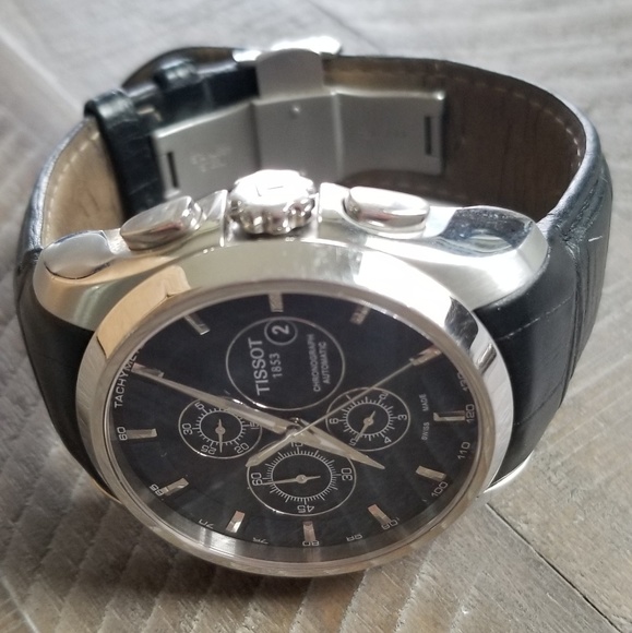 Tissot | Accessories | Tissot 853 Chronograph Couturier Black | Poshmark